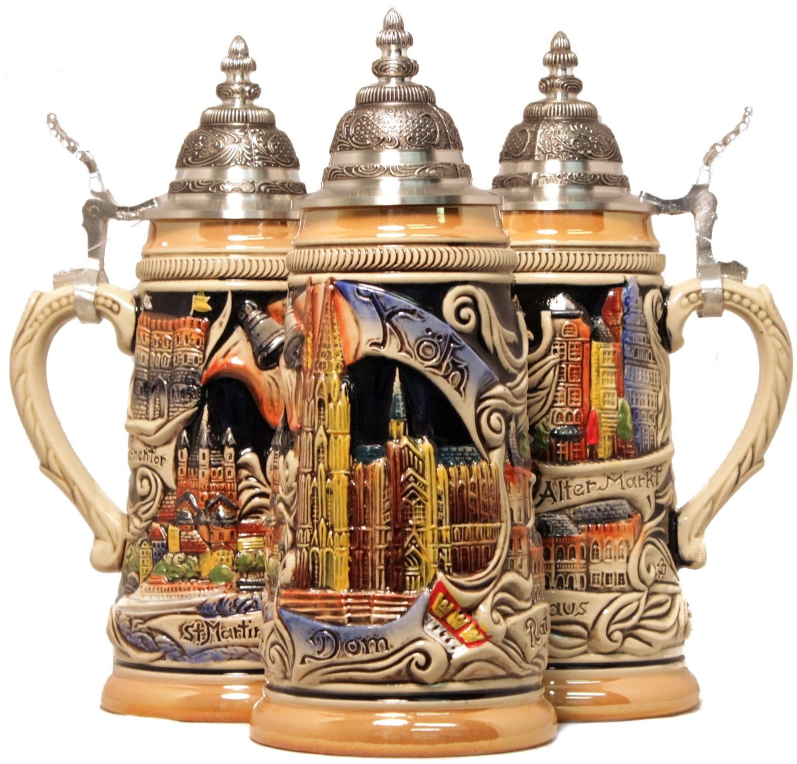 Koln Cologne Deutschland Germany Beer Stein .25L Made in Germany ONE ...
