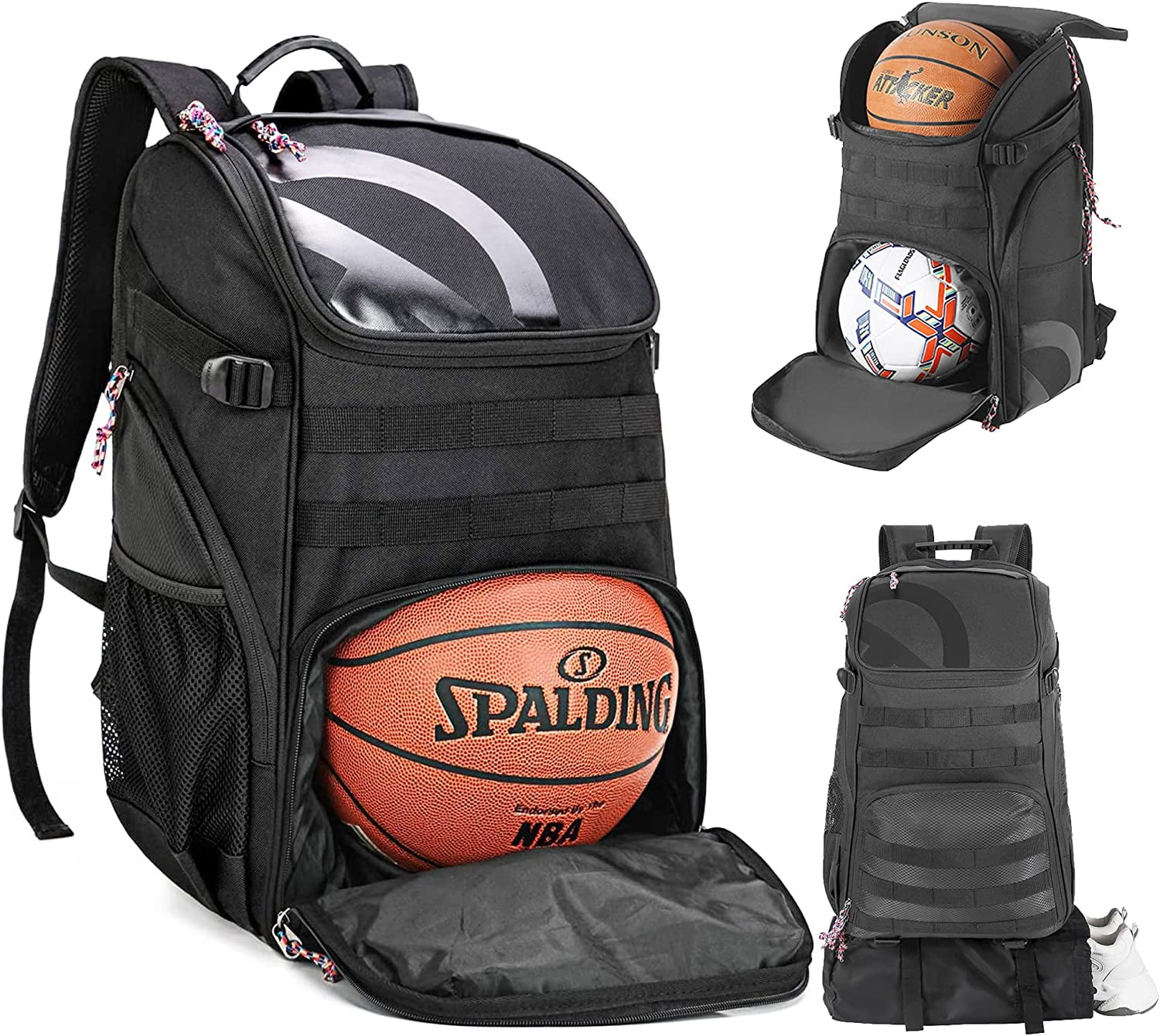 TRAILKICKER Basketball Backpack with Ball Compartment and Shoe Pocket ...