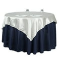 Efavormart 60" SATIN Square Tablecloth Overlay For Wedding Catering ...