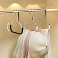 5PCS Stainless Steel Round Hangers Non Slip Multi Functional Storage ...