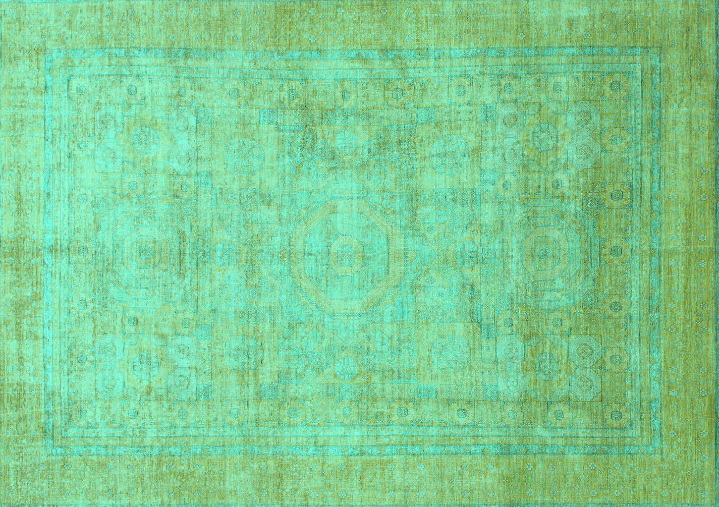 Ahgly Company Indoor Rectangle Abstract Turquoise Blue Modern Area Rugs ...