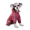 mdesiwst Dog Raincoat Waterproof Rain Coat with Leash Hole Dog Rain ...