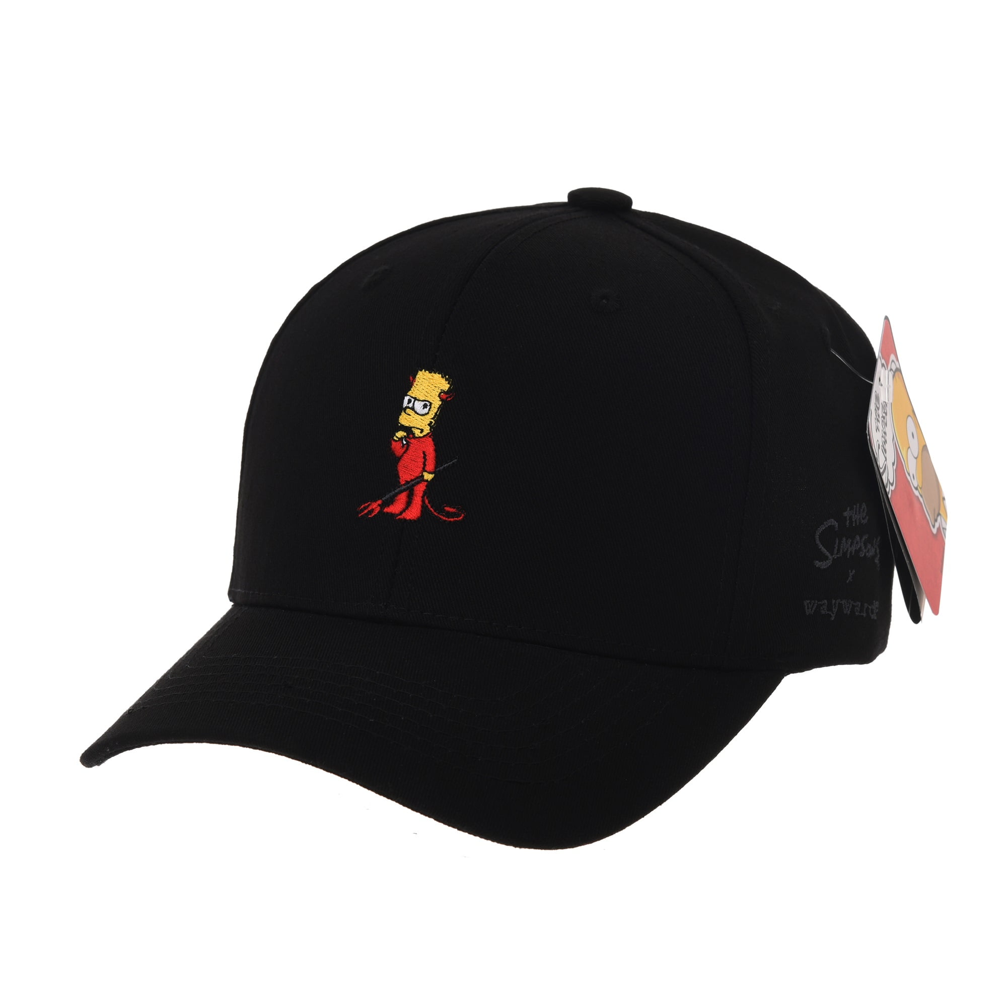 WITHMOONS The Simpsons Ball Cap Red Devils Bart Simpson HL1754 (Black ...