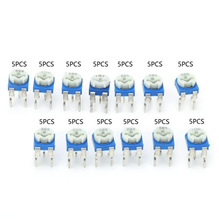 Cergrey Electronic Part,Adjustable Resistor 065 Potentiometer Set 13 ...