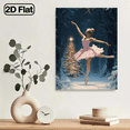 500pcs Charming Ballet Dancer in Winter Forest Puzzle Fabric Wall Art ...