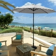Devoko 9FT Patio Umbrella, Outdoor Table Umbrella with 8 Sturdy Ribs ...