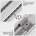 22 Inch 6 Pairs Soft Close Drawer Slides, Heavy Duty Full Extension ...