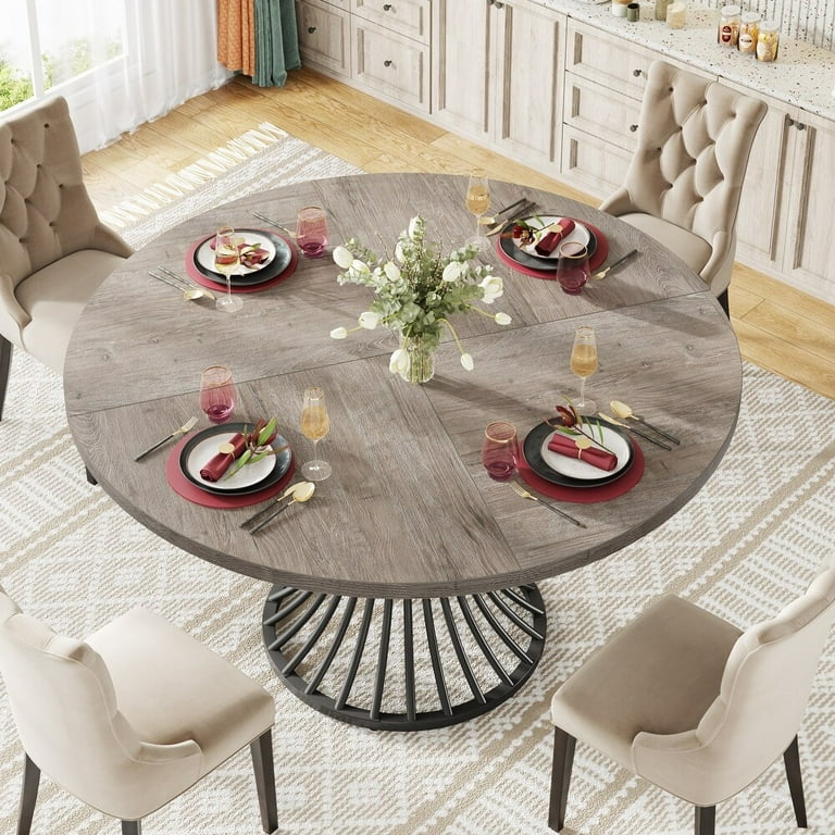 Industrial Base Farmhouse Tables Wood Parsons Table Wood Dining Table
