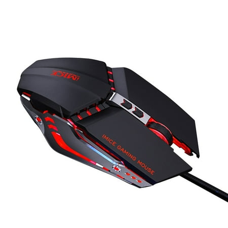 T80 Wired Gaming Mouse USB Optical Computer Mouse With RGB Backlight 4 ...