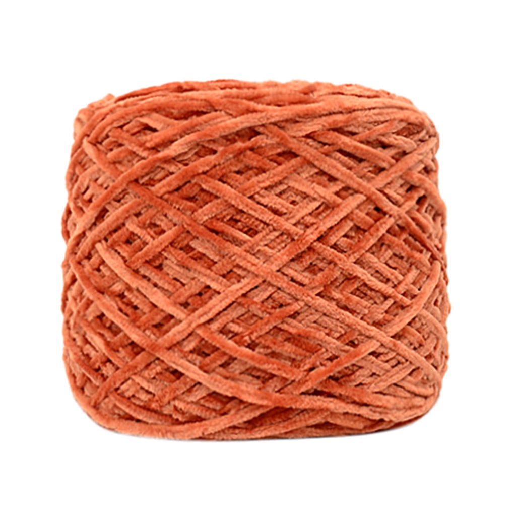 Gold Velvet Yarn Roving Scarf Knit Wool Yarn Thickness Warm Hat ...