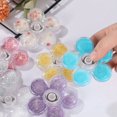 BESTSKY 2026 New 2Pcs Fidget Spinner,Five-Finger Petal Quicksand Stress ...