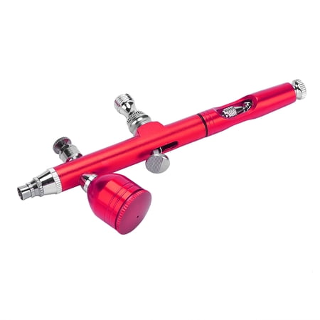 Nail Art Spray Gun,Red 0.2mm Gravity Feed Spray Gun Tattoo Spray Gun ...