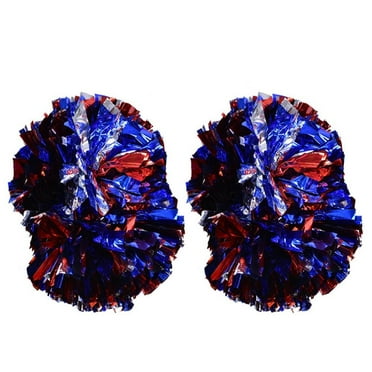 Metallic Cheer Pom Poms Cheerleading Cheerleader Gear 2 pieces one pair ...