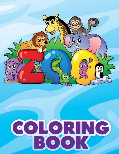 Zoo Coloring Book (Paperback) - Walmart.com