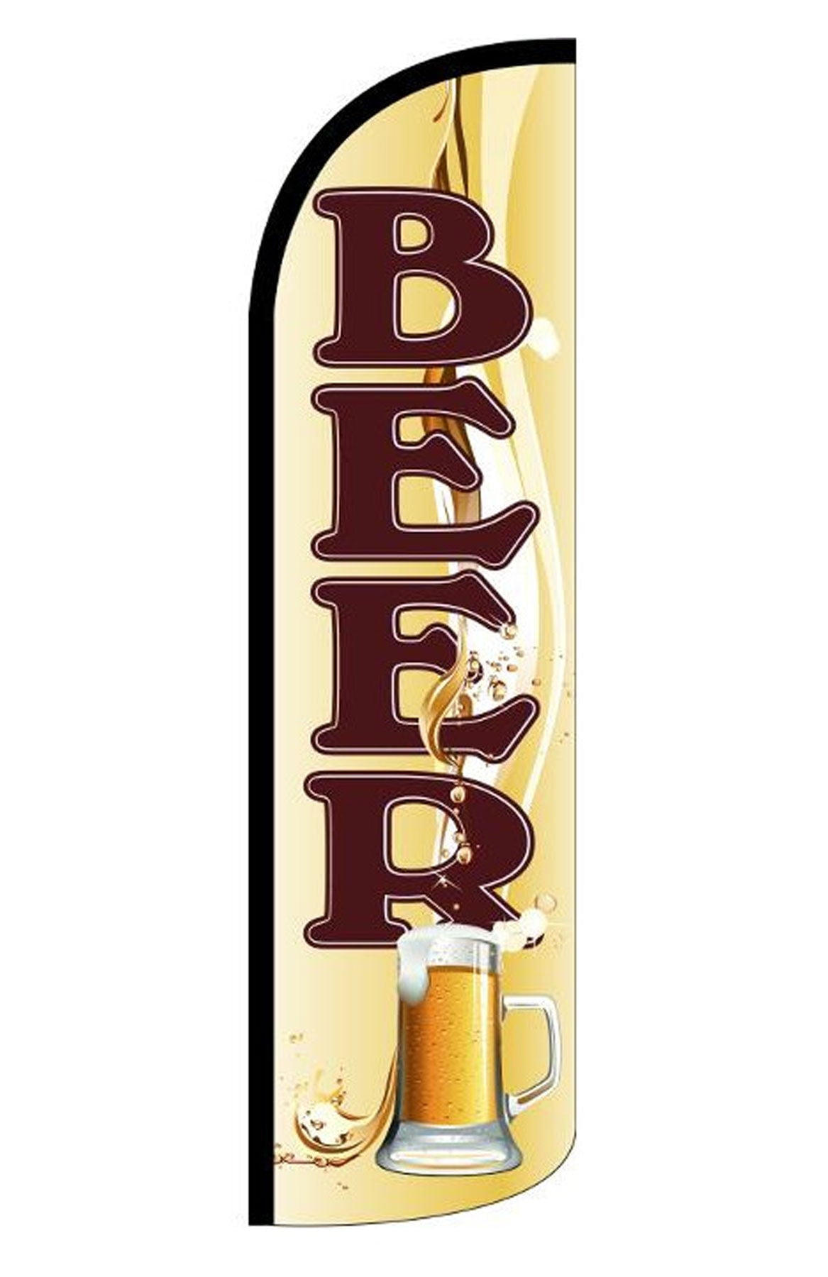 Beer Windless flag Without Pole Advertisement /Business Flags | Feather ...