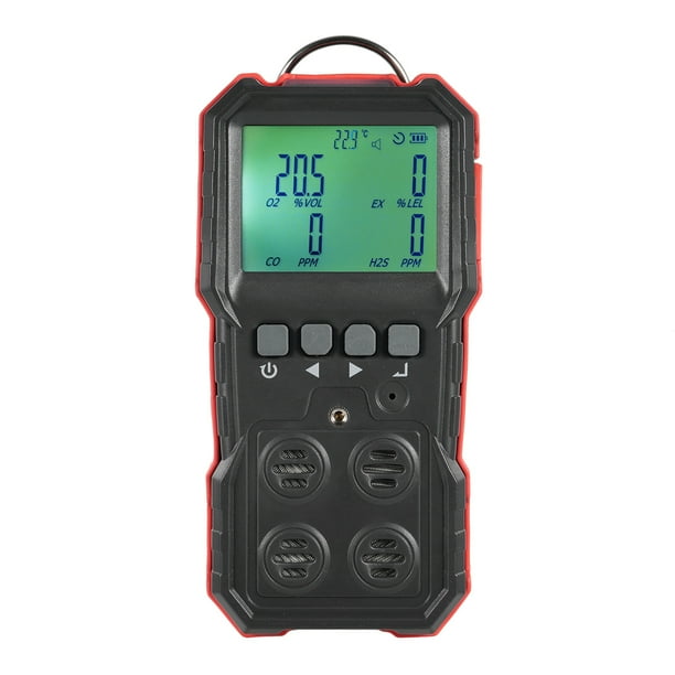 WT8812 Monitor de medición de gas compuesto 4 en 1 Monitor LCD de gas LEL/O2/H2S/CO | Bodega ...