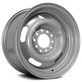 American Muscle 15x10 55 Rally Silver Wheel 5x5 (-32mm) Powder Coated ...