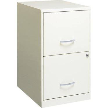 Linon Lakelyn 2-Drawer Rolling File Cabinet, White Finish - Walmart.com