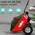 Churanty 3 Wheel Wheelbarrow Utility Cart Electric Powered 48V 500W Max ...