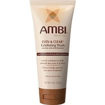 AMBI Even & Clear Exfoliating Face Wash - Acne Skin Scrub, Dark Spots ...