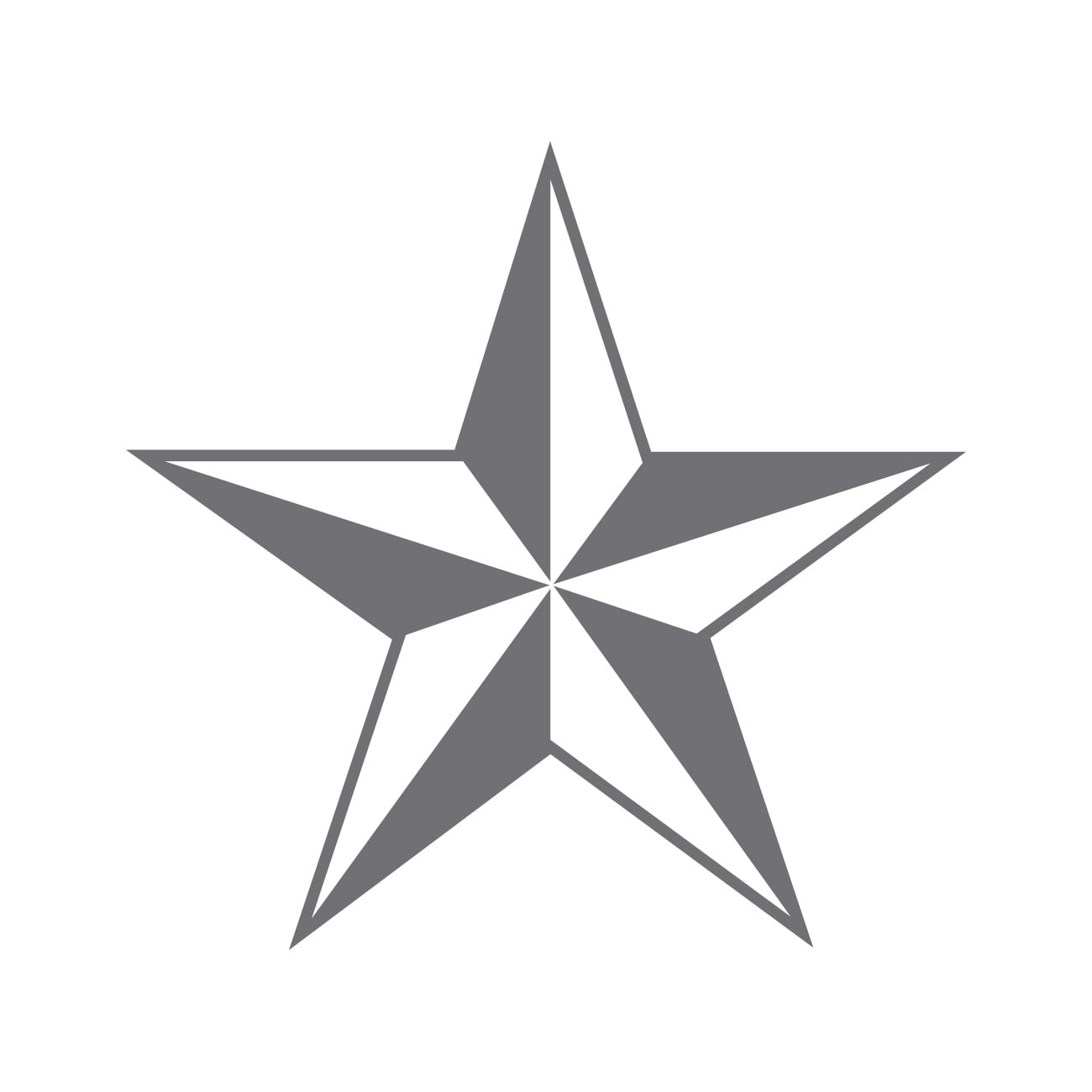 Nautical Star Sticker Decal Die Cut - Self Adhesive Vinyl ...