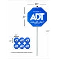 ADT Security Signs 28" with 6 Double-Sided Stickers, Yard Sign with ...