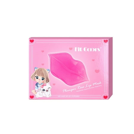 Pink Lip Masks 10-pack Collagen Crystal Gel Lip Care Mask Hydrating ...