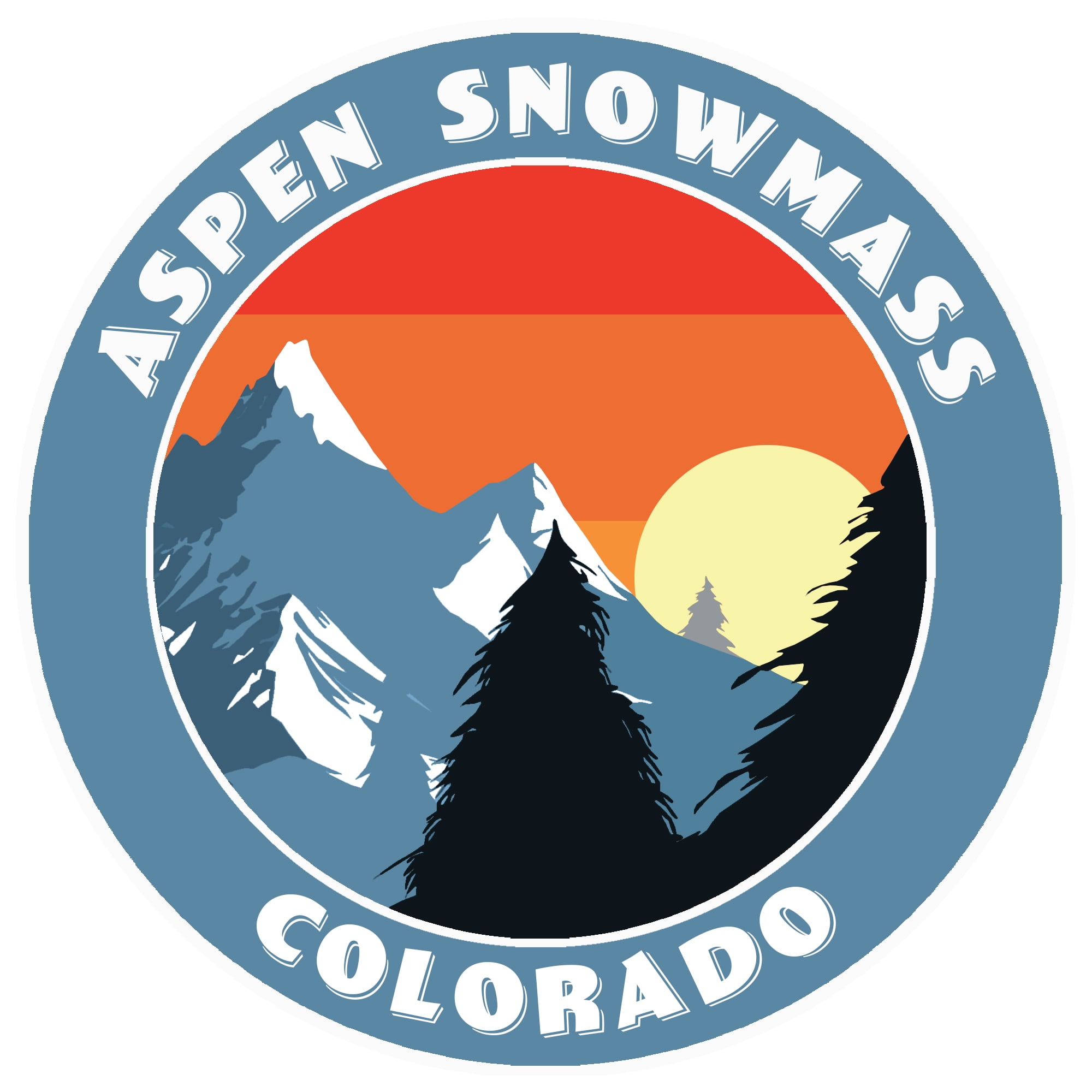 Aspen Snowmass, Colorado Decorative Car Truck Decal Window Sticker ...