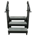 Confer Plastics 36” 3 Signature Spa Step with Curved Handrails, Gray ...
