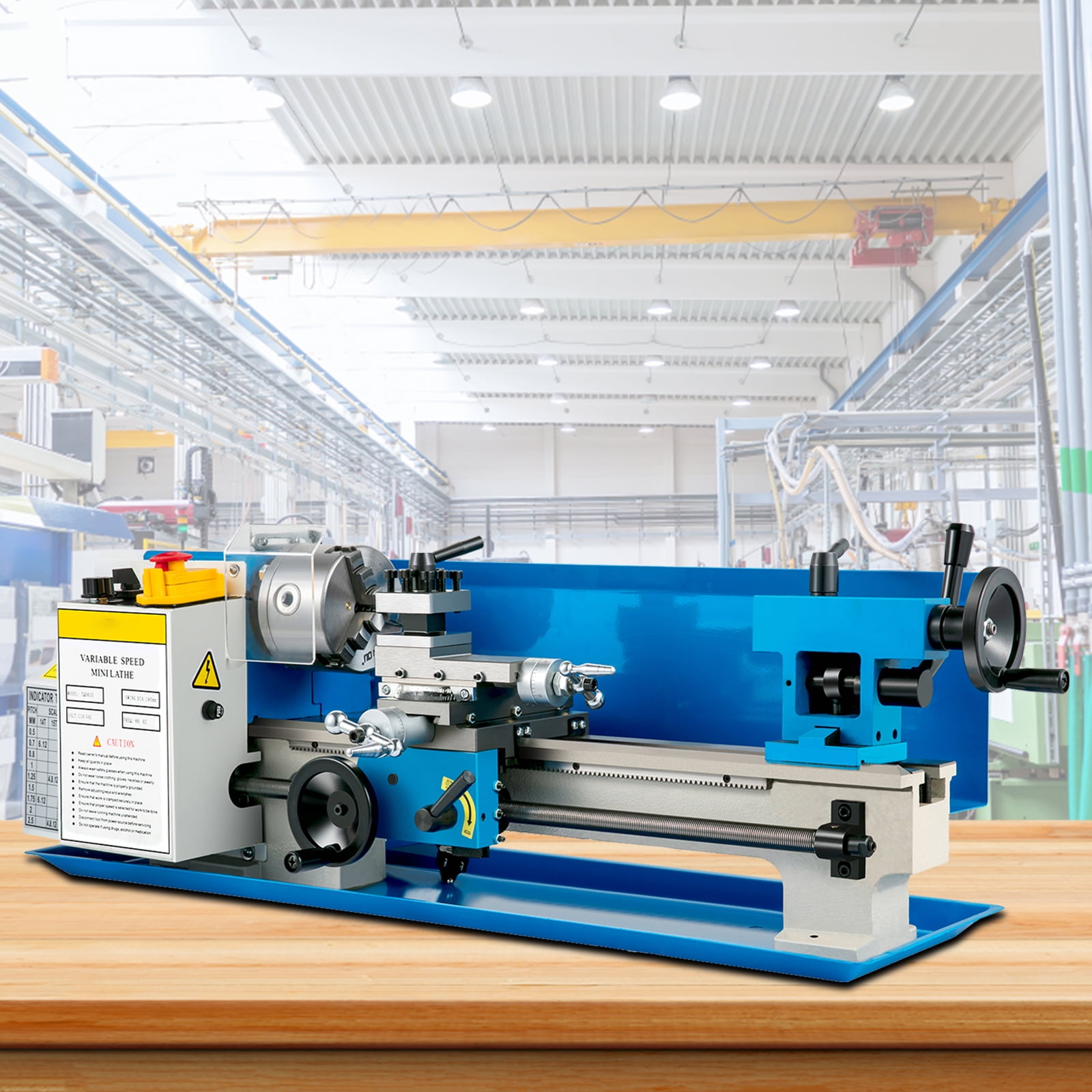 BENTISM Mini Metal Milling Lathe 7x14 in Infinitely Variable Speed ...