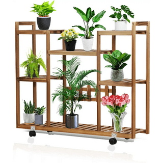 2 Tier Metal Plant Stand Holder Display Flower Storage Rack Shelf For ...