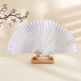 CIYISON Multipurpose Wood Folding Fan with Solid Color for Dance ...