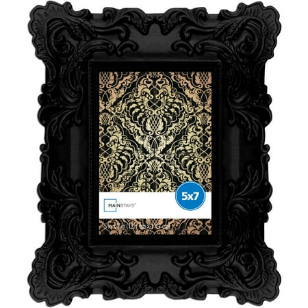 Mainstays 5x7 Chunky Baroque Picture Frame, Black - Walmart.com