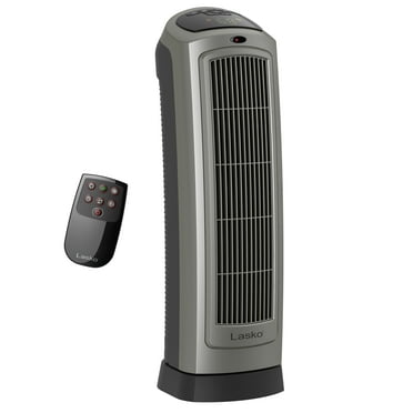 "Lasko 42"" 1500W Hybrid Tower Fan & Space Heater, Oscillating, Remote ...
