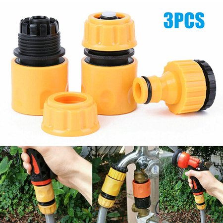 3Pcs Garden Plastic Hose Connector Pipe Tap Quick Conection Adapter ...