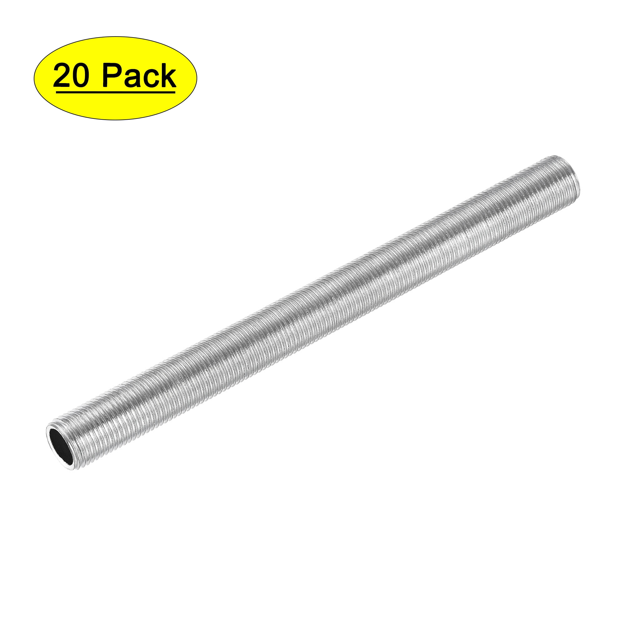 Uxcell 1/8IP All Thread 11cm Long Extension Pipe Coupling Lamp Rod 20 ...