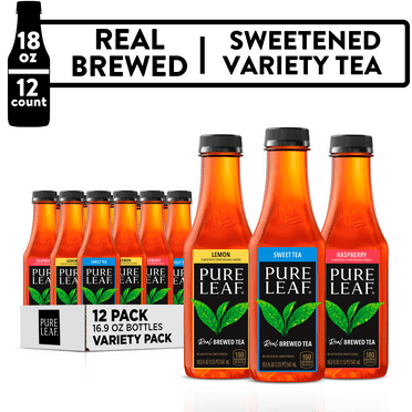 Pure Leaf Extra Sweet Tea Iced Tea, Bottled Tea Drink, 18.5 fl oz, 12 ...