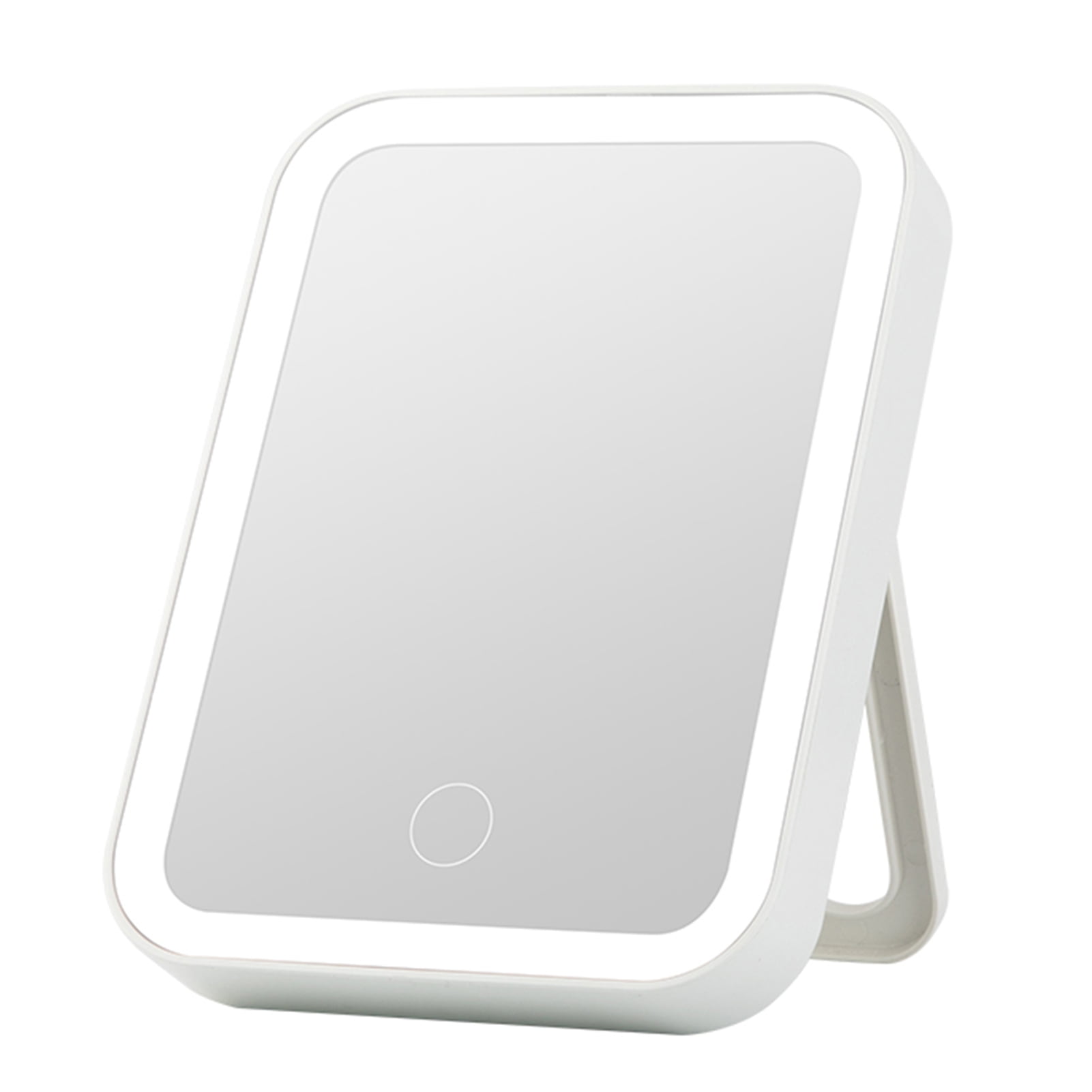 1 Set Makeup Mirror Portable Adjustable Illuminated Standing Dressing ...