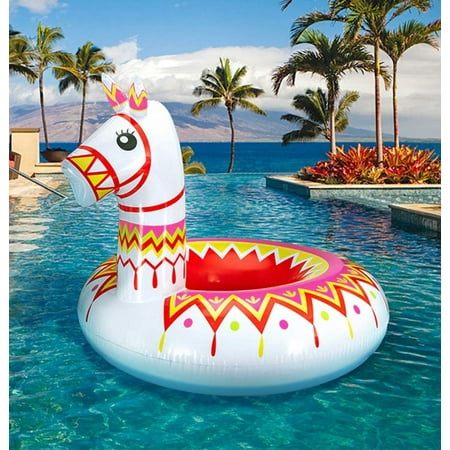 Pool Floats for Kids Adults - Inflatable Alpaca Pinata Swimming Ring ...