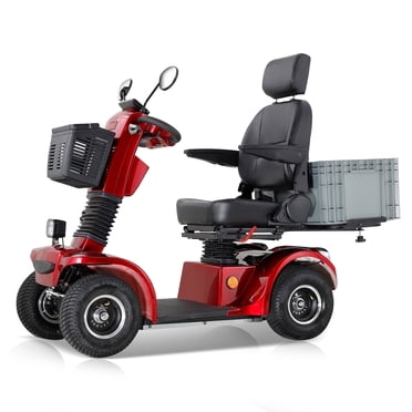 Leadzm Handicapped and Elderly Motorized Four-Wheel Power Scooter with ...