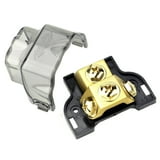 Power Ground Ring Terminal Distribution Block 8 4 2 0 Gauge In Out Gold ...