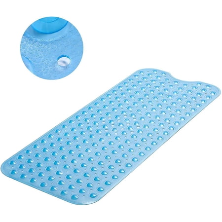 Extra Long Shower Mat | Anti Slip Bath Mat(transparent Blue) | Walmart ...