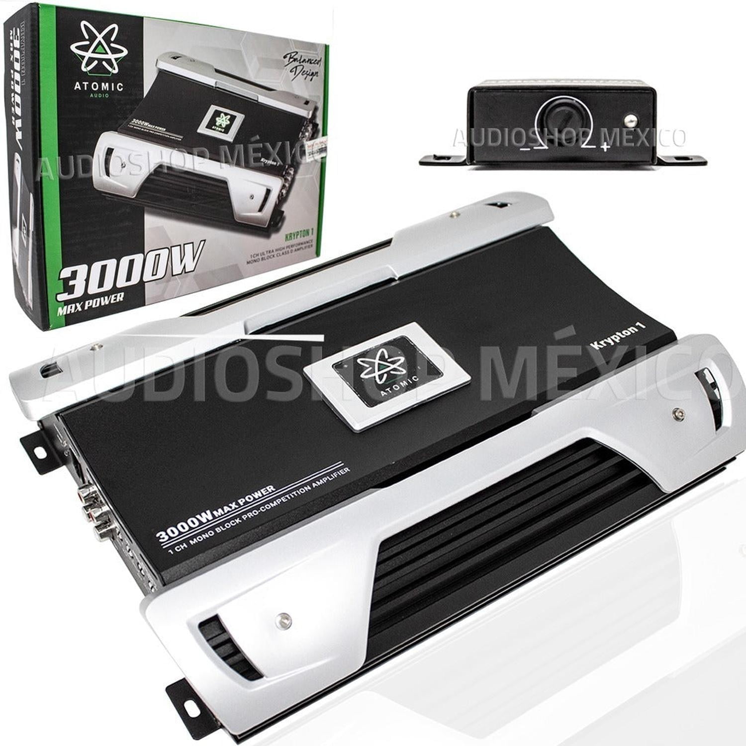 Amplificador Monoblock Atomic Audio KRYPTON1 3000 Watts Clase D 1 Ohm ...
