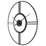 Infinity Instruments Astro Black Round Modern 24-inch Analog Wall Clock - Walmart.com