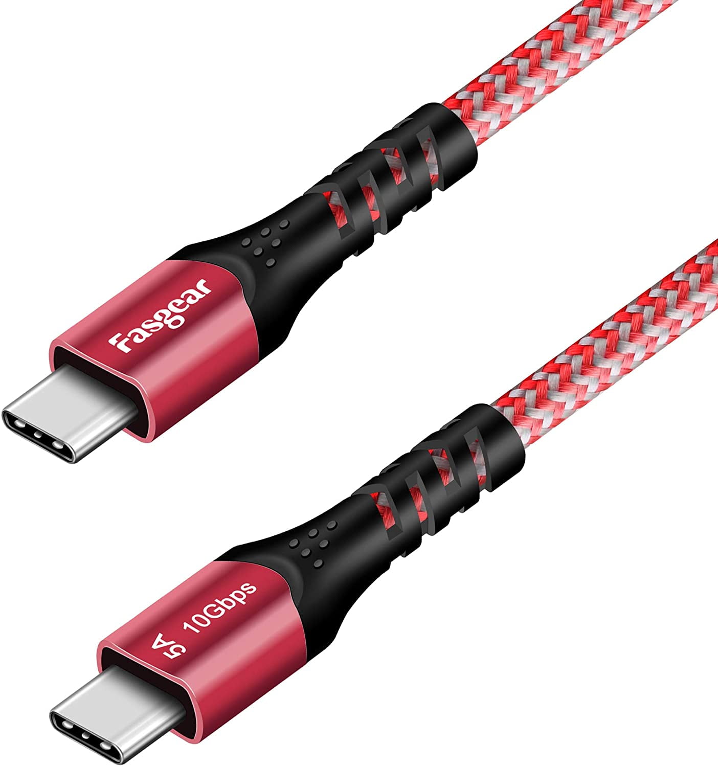 Fasgear USB C to Type C Cable, USB 3.1 Type C Gen 2 Fast Charge Cable ...