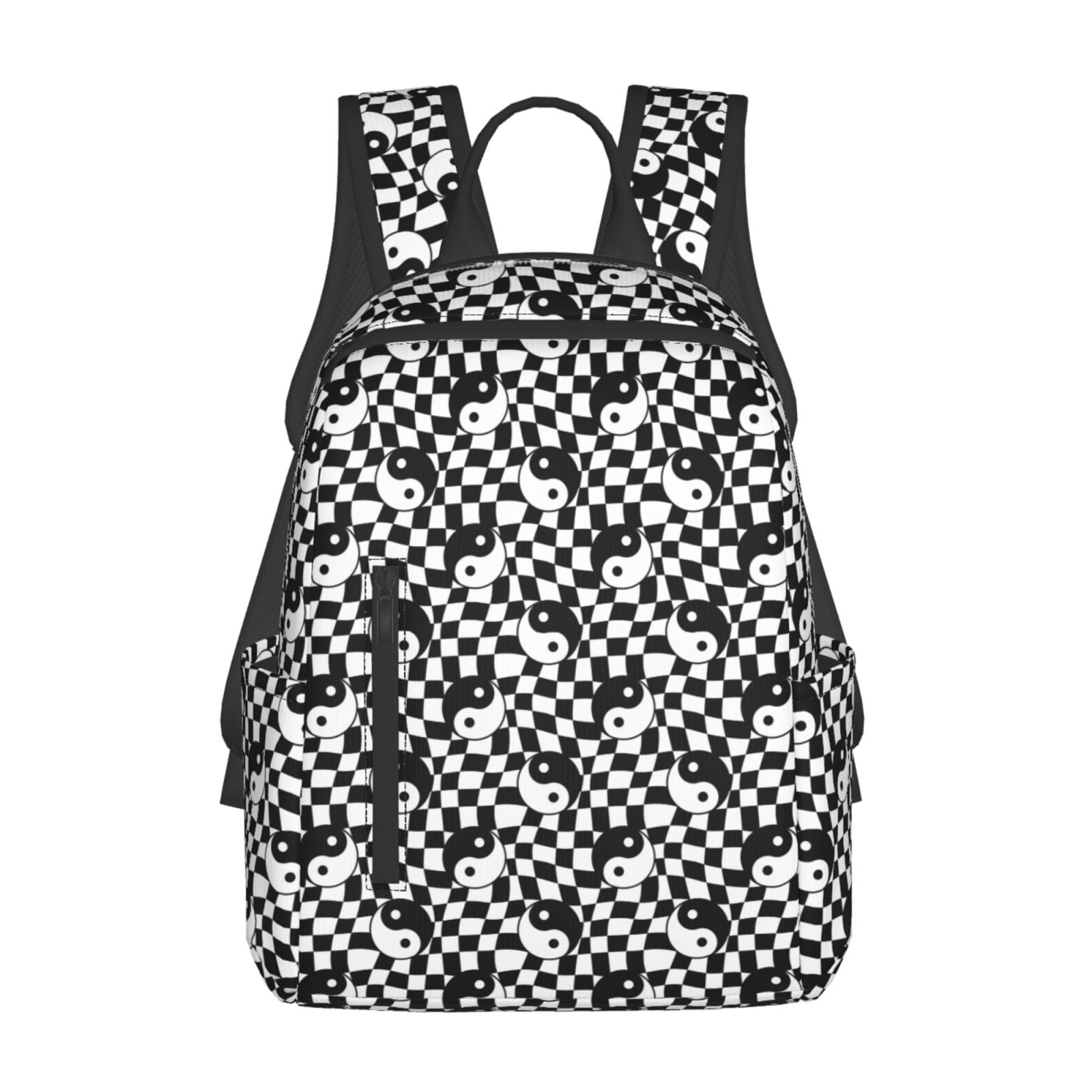 Balery Ying Yang Checkered Mochila Ligera para Hombres y Mujeres ...