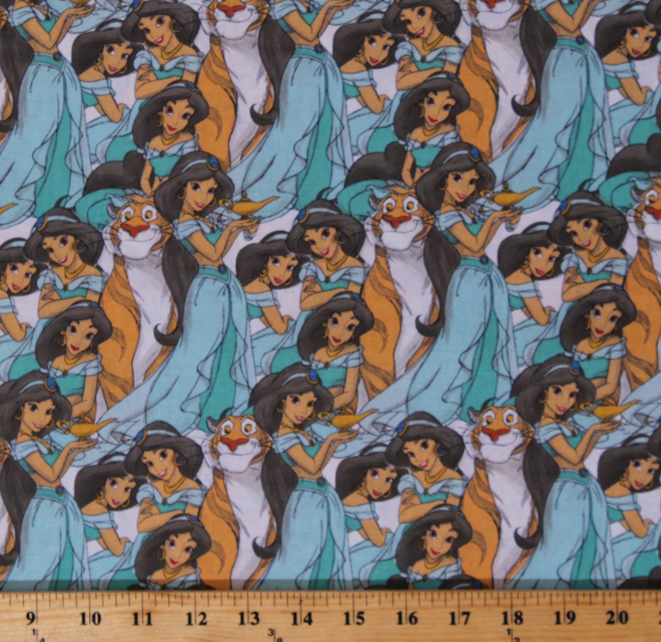Cotton Aladdin Princess Jasmine Rajah Disney Characters Packed Kids ...