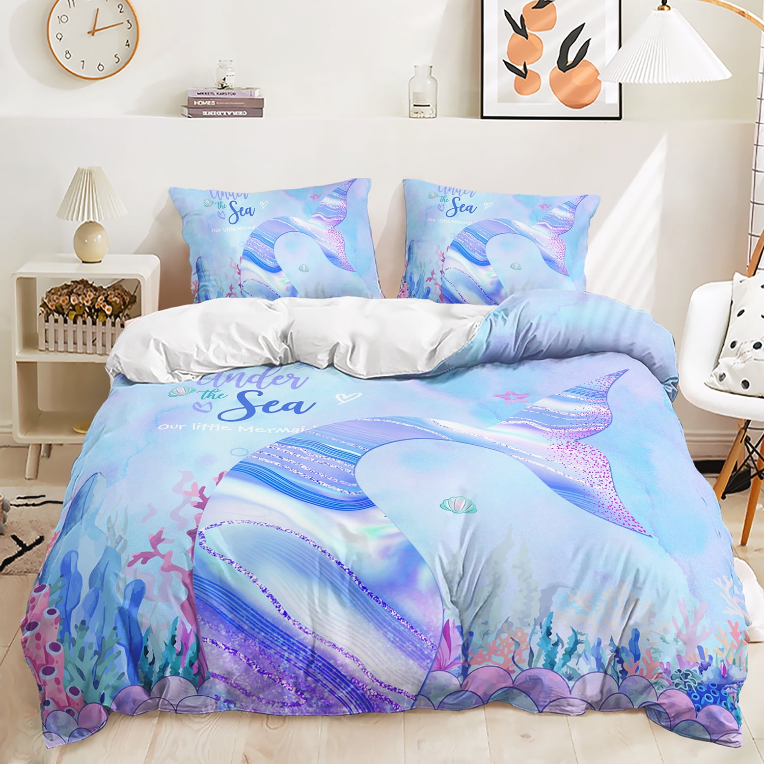 Hosima 3-piece 3D Digital Printed Duvet Cover,Fantastic Underwater ...