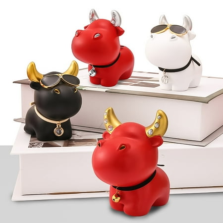 Opolski Cute OX Animal Model Statue Resin Miniature Craft Display Mold ...