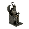 Resin Statues Bronze Finished Egyptian God Anubis On Throne Statue 5 X ...